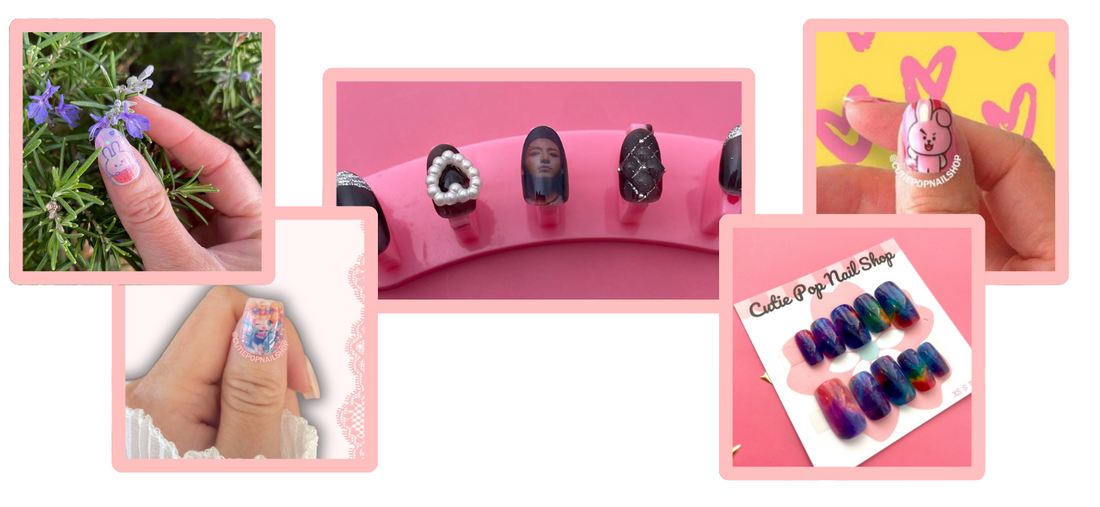 Custom Nail Art| Press-on nails| GIfts for her| Design your own Nails ...
